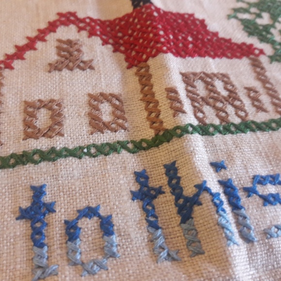 Vintage | Other | Very Old Pure Linen Colonial Sampler Vogue | Poshmark